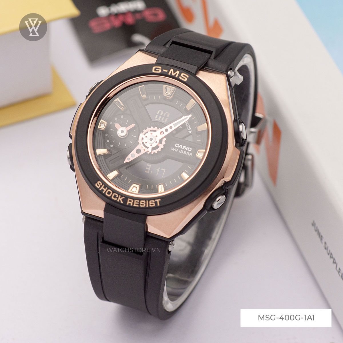 Đồng Hồ Casio Nữ MSG-400G-1A1DR , Giá Tốt, Giao Ngay