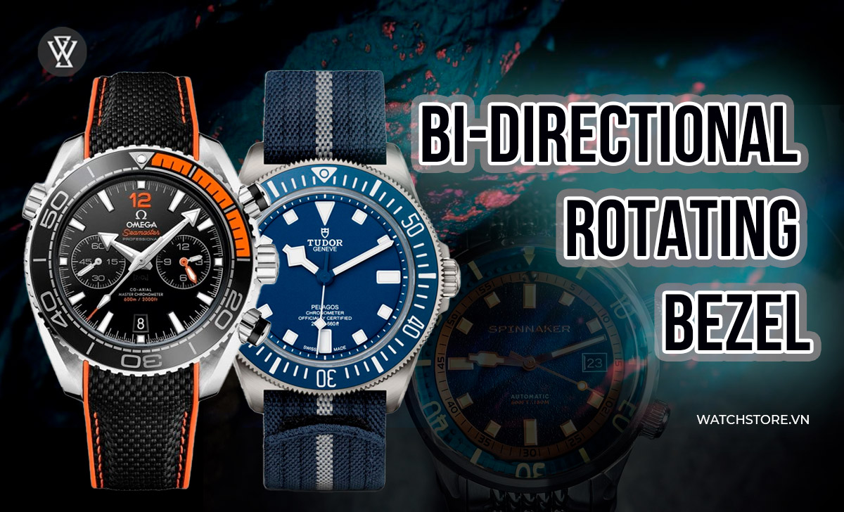 Vòng xoay 2 chiều đồng hồ Bi-directional rotating bezel