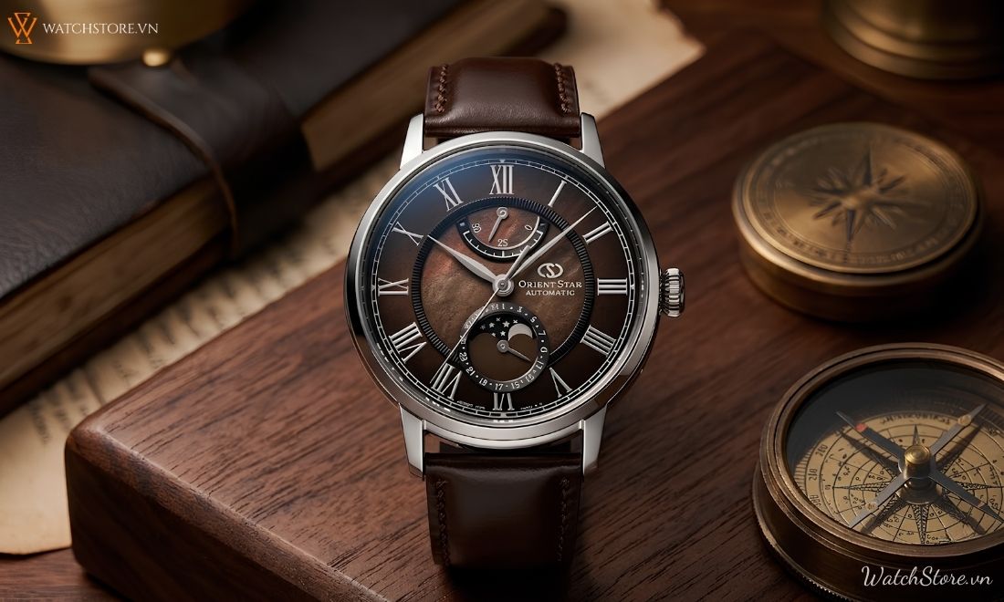 Top 7 mẫu Orient Star Moonphase ấn tượng, đẹp nhất hiện nay
